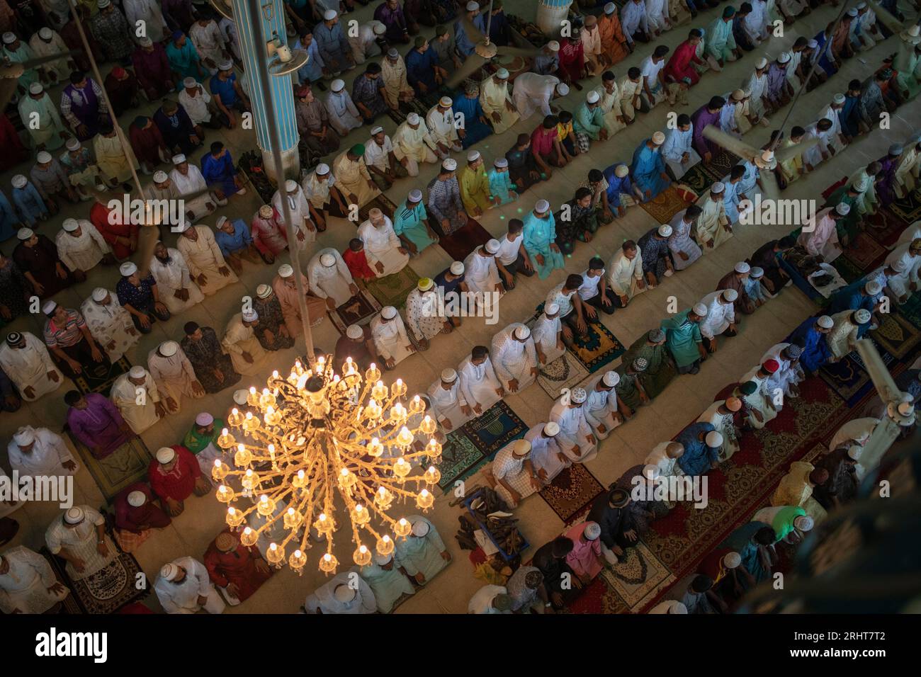 Muslims offer Eid–ul-Azha prayers at the Baitul Mukarram National Mosque in Dhaka, Bangladesh ...