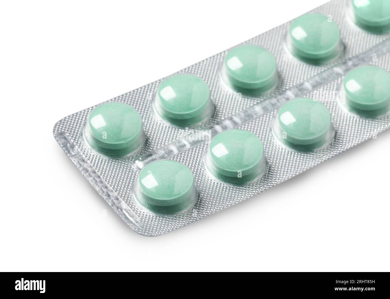 Green tablets in packaging hi-res stock photography and images - Alamy