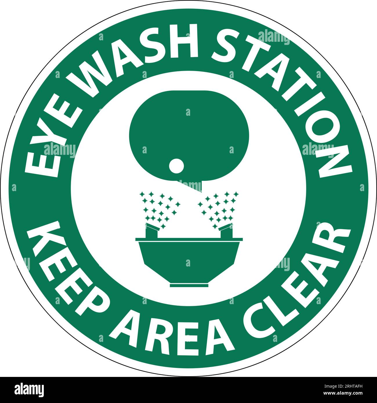 Floor Sign Eye Wash Station - Keep Area Clear Stock Vector Image & Art ... Floor Sign Eye Wash Station - Keep Area Clear Stock Vector Image & Art ...