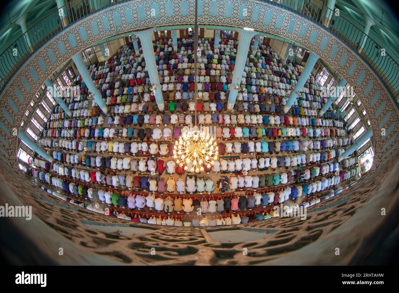 Muslims offer Eid–ul-Azha prayers at the Baitul Mukarram National Mosque in Dhaka, Bangladesh ...