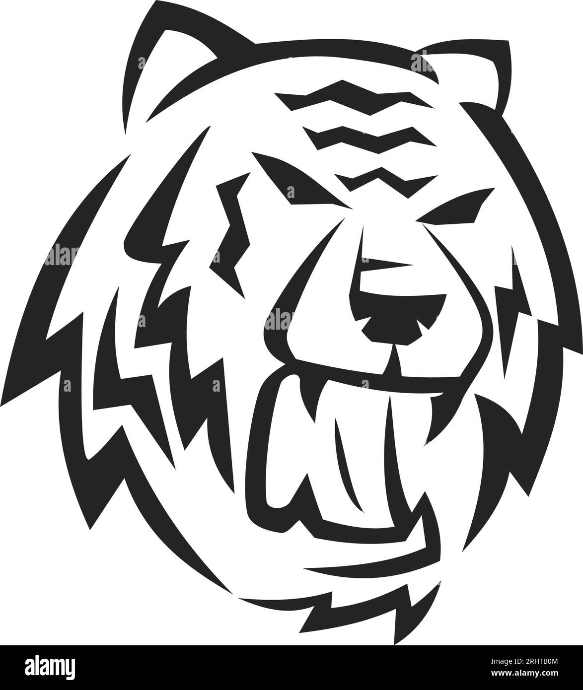 tiger logo template Isolated. Brand Identity. Icon Abstract Vector ...