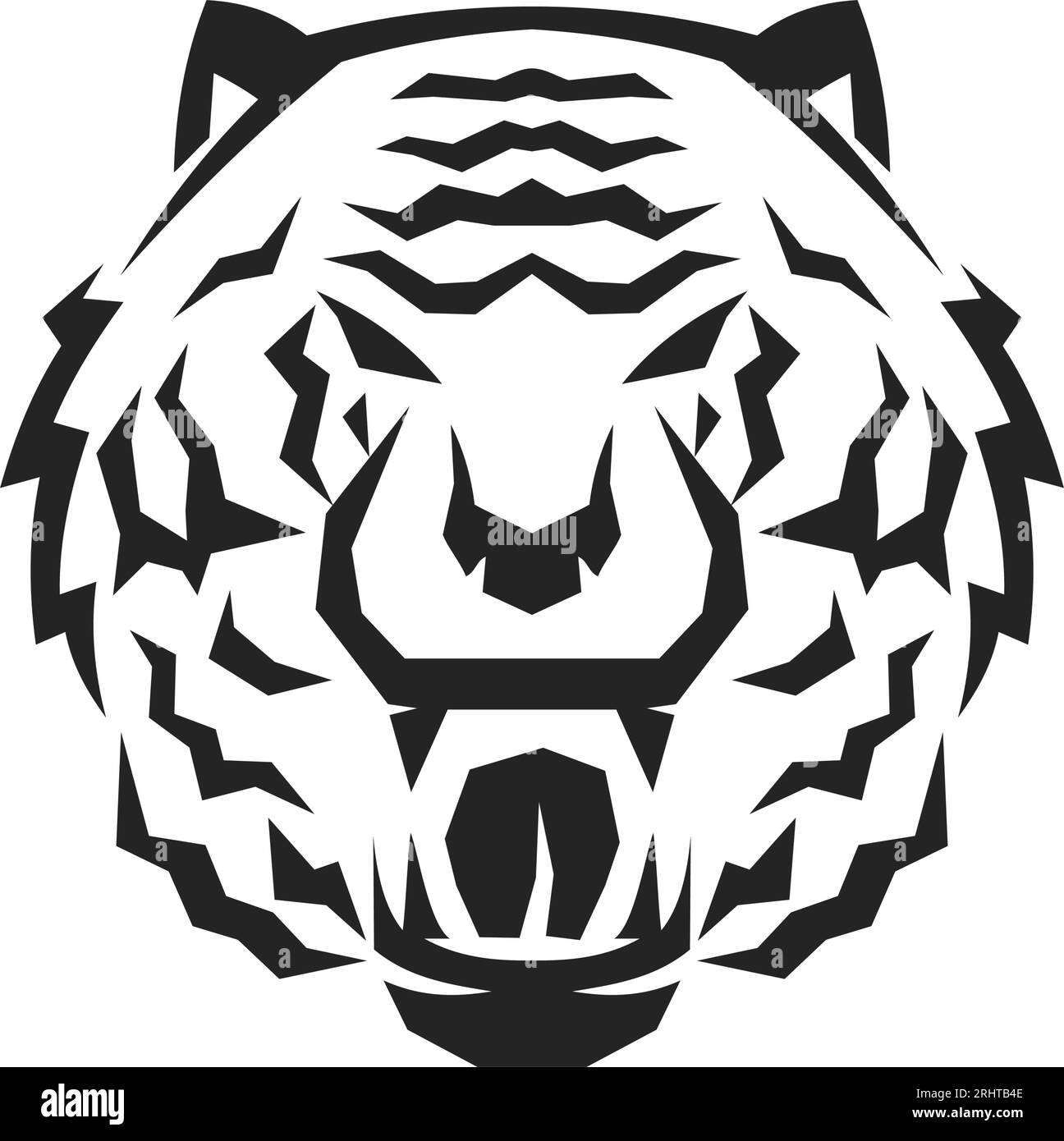 tiger logo template Isolated. Brand Identity. Icon Abstract Vector ...