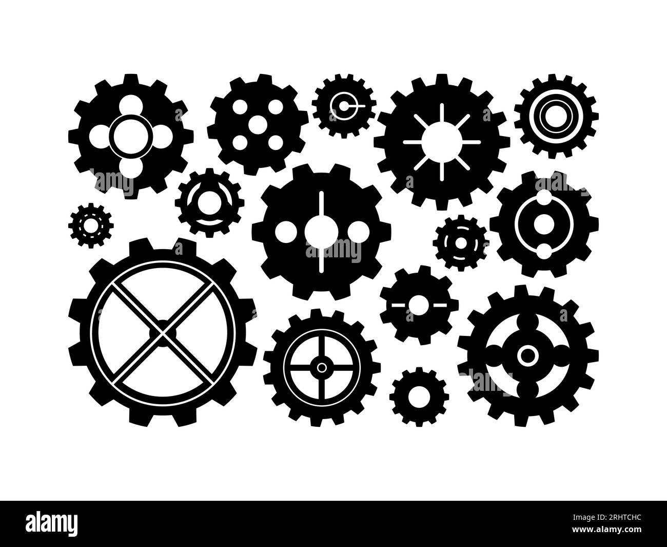 Gear tooth mechanism Stock Vector Images - Alamy