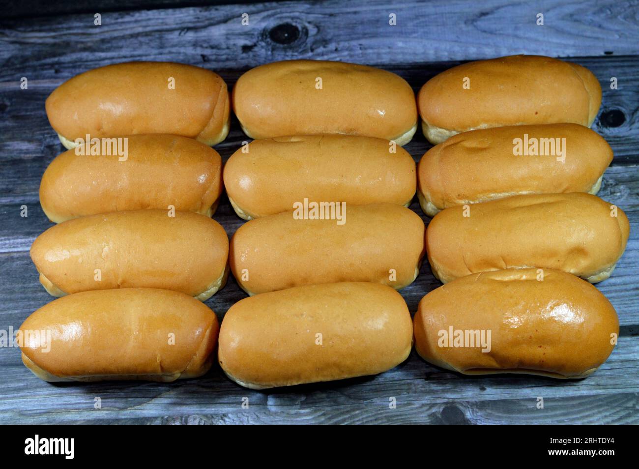 Hot dog bun is a type of soft bun shaped specifically to contain a hot ...