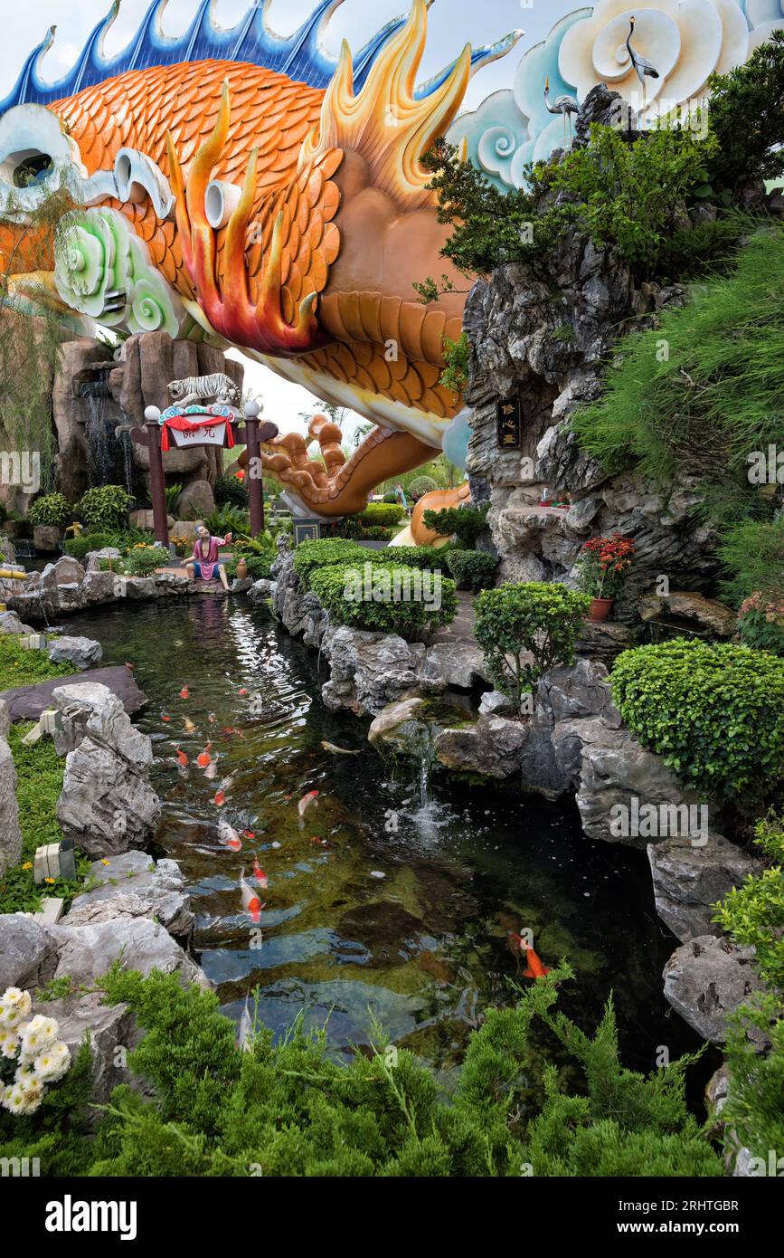 Johor, Malaysia, - Feb 8, 2019: A grand scenic traditional colourful ...