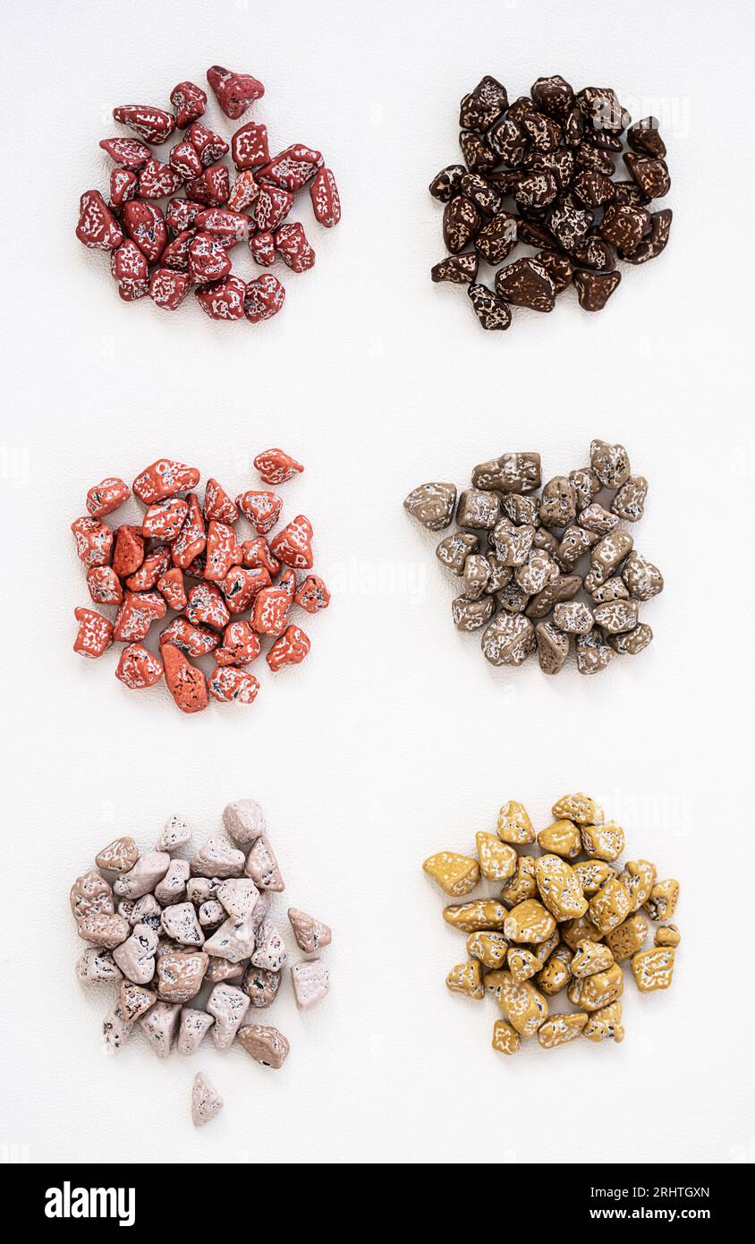 Chocolates pebble. Chocolate candies shaped rock Stock Photo - Alamy