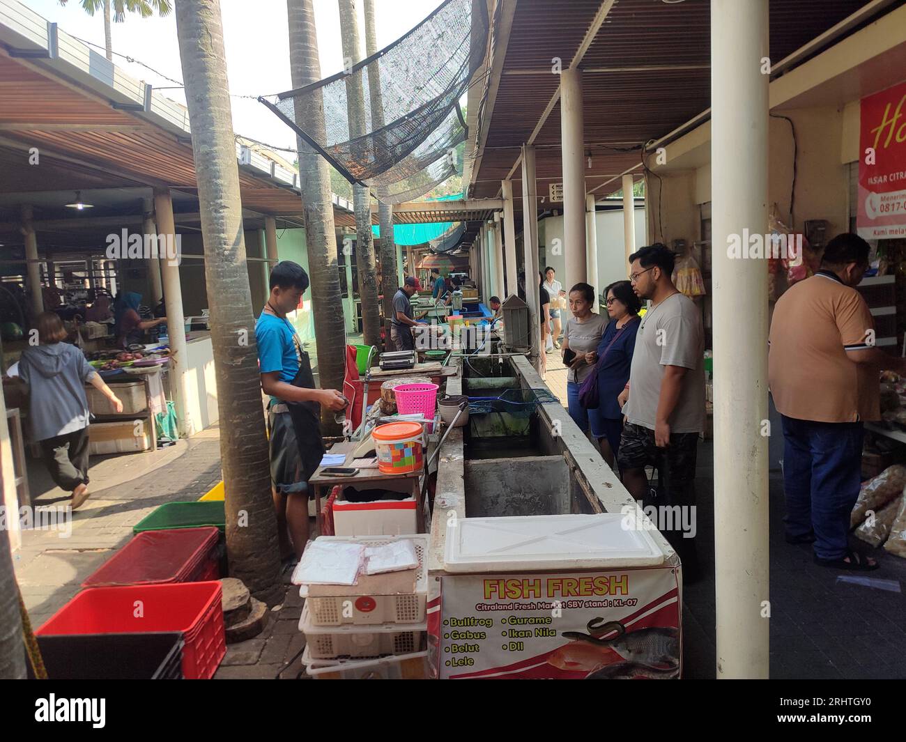 August 18, 2023. Surabaya, Indonesia. Activities at Citraland Modern ...