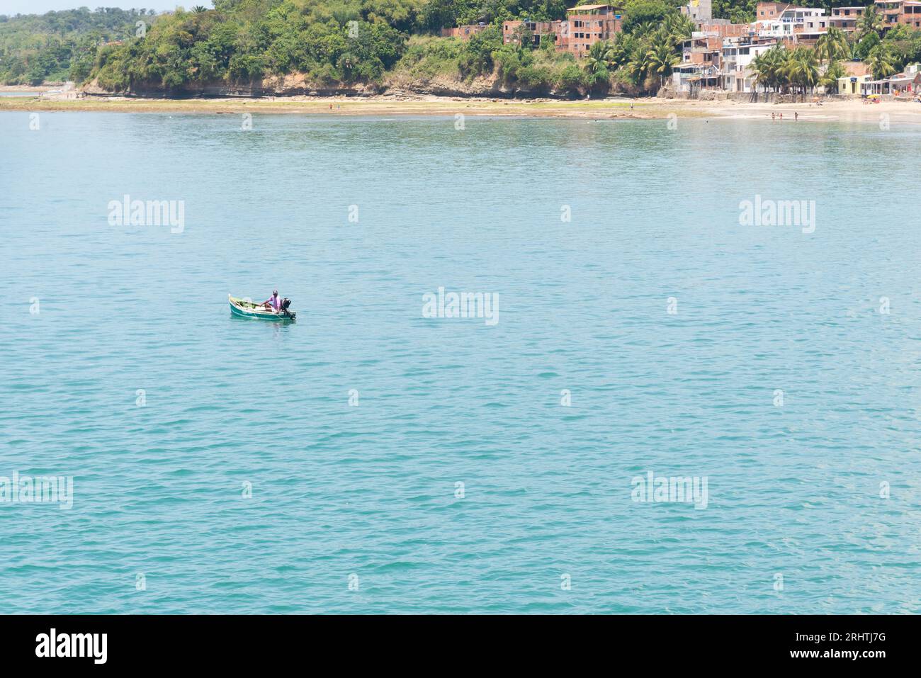 Vera Cruz, Bahia, Brazil - September 11, 2022: View of the sea that ...