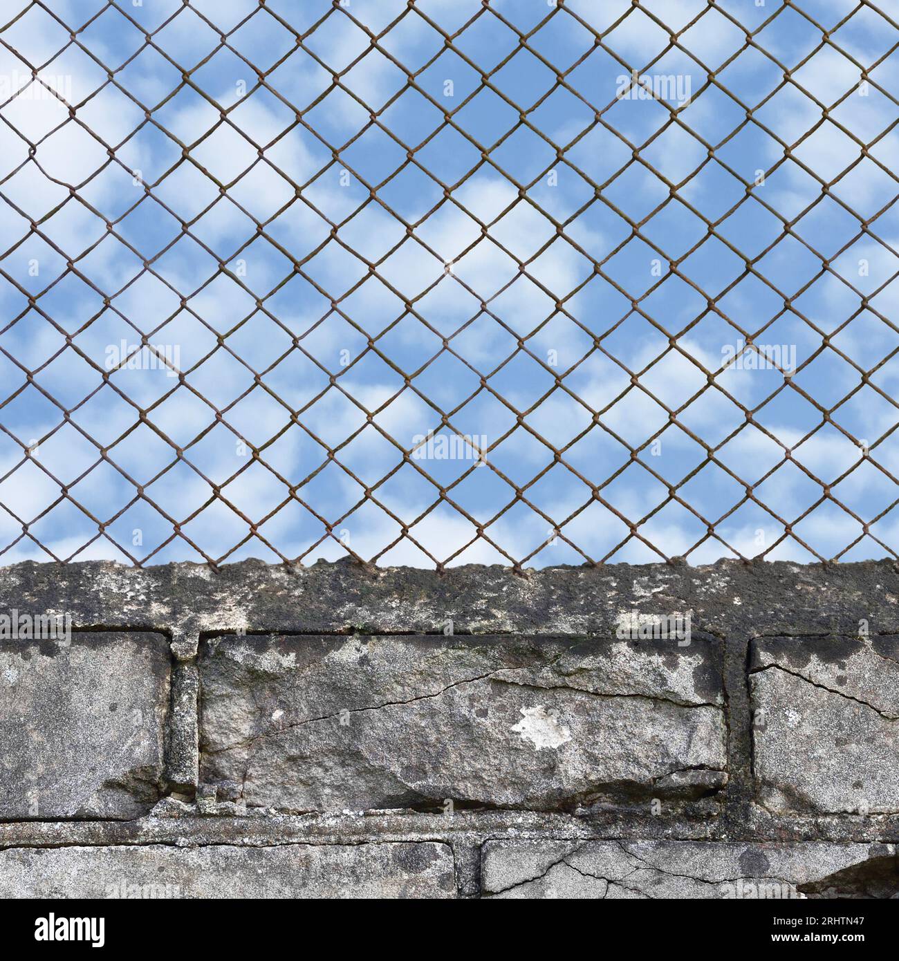 Rusty Chain Link Fence Texture