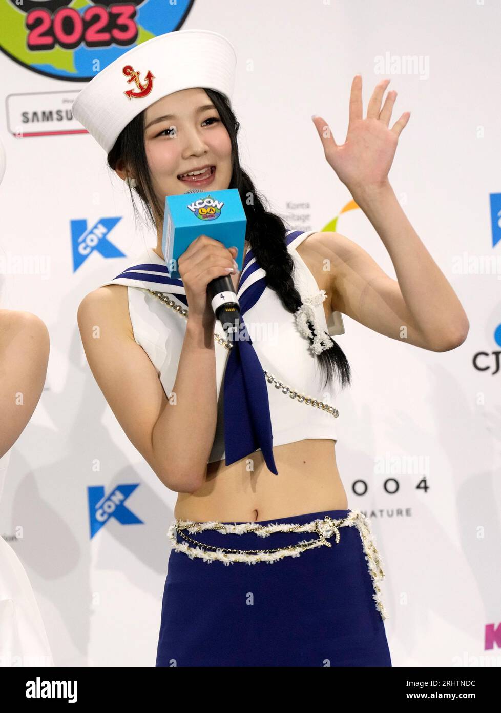 Gaeun, of girl South Korean group LimeLight, attends KCON at the Los ...