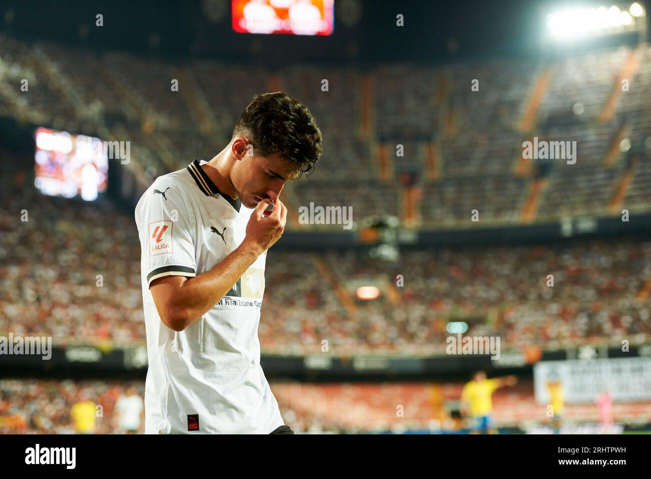 Valencia, Spain. 18th Aug, 2023. Andre Almeida of Valencia CF in action ...