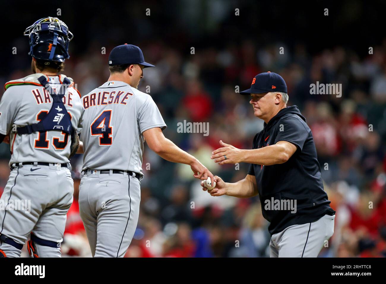 CLEVELAND, OH - AUGUST 18: Detroit Tigers relief pitcher Beau Brieske ...
