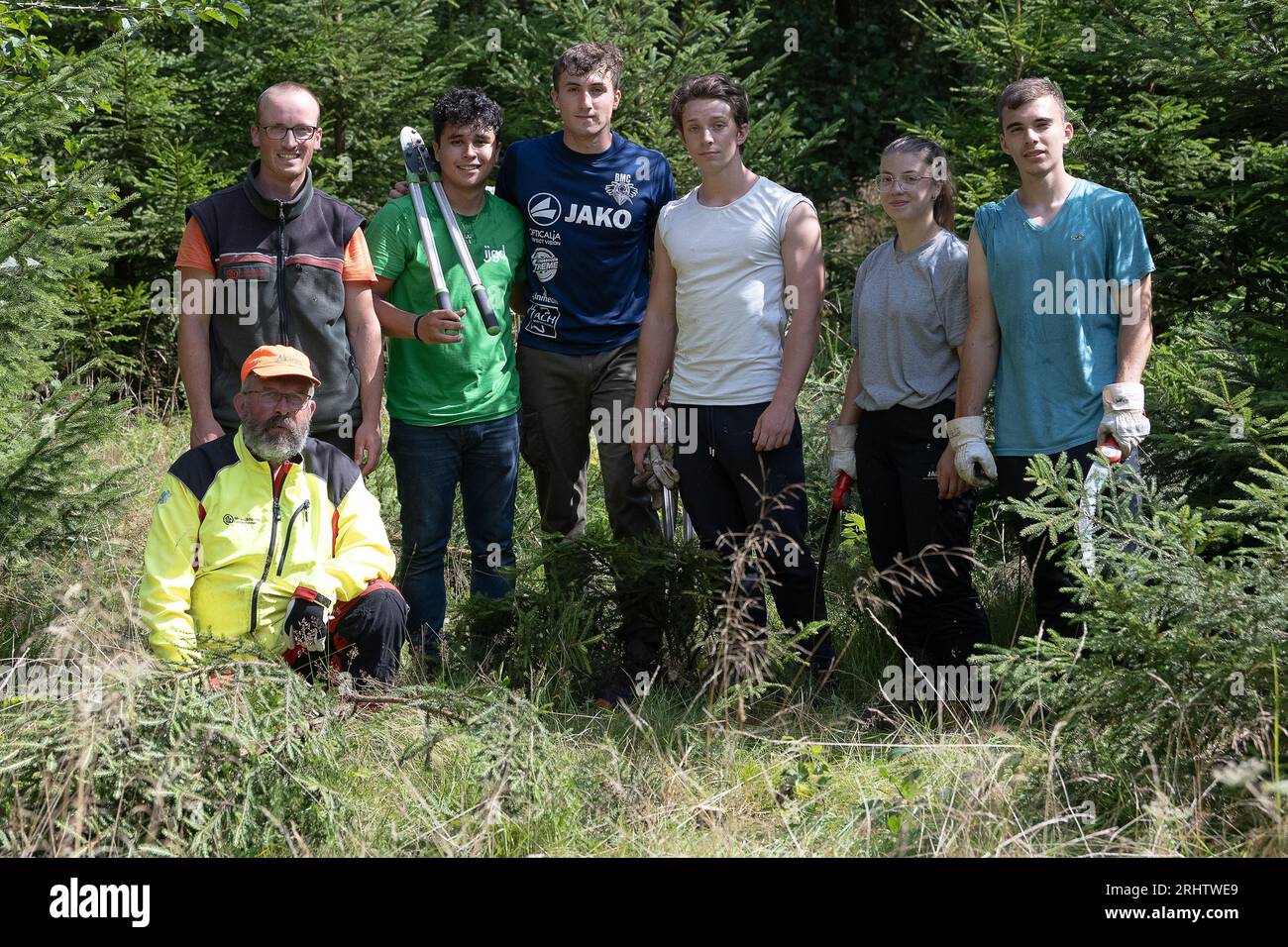 PRODUCTION - 15 August 2023, Lower Saxony, Langelsheim: Some of the ...