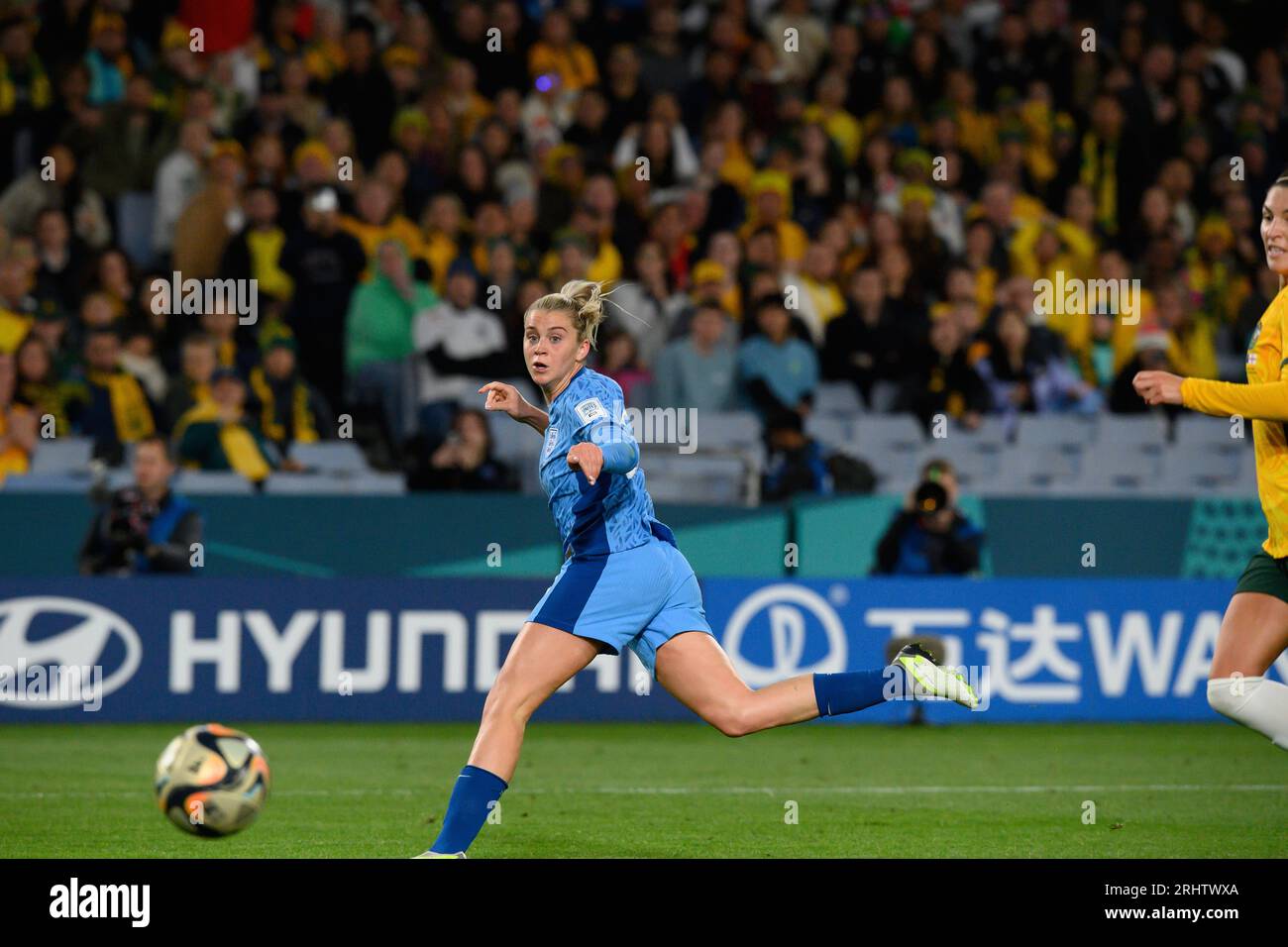Alessia Russo runs away to celebrate her goal v Australia in the semi ...