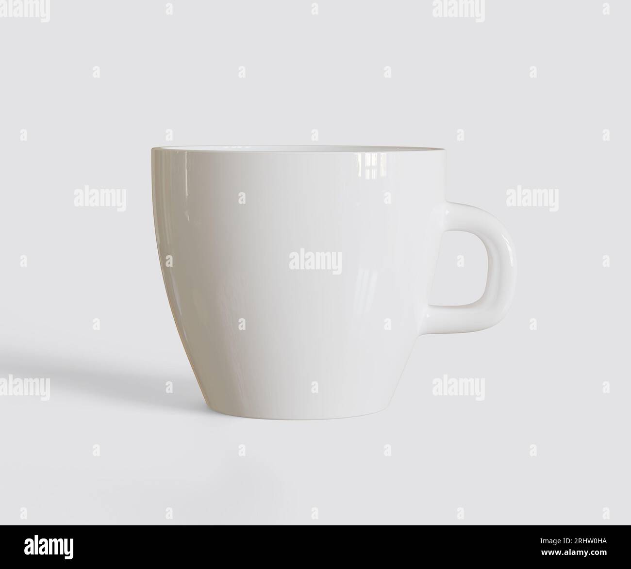 Cup White Color and Realistic Texture Rendered by 3D software Stock ...