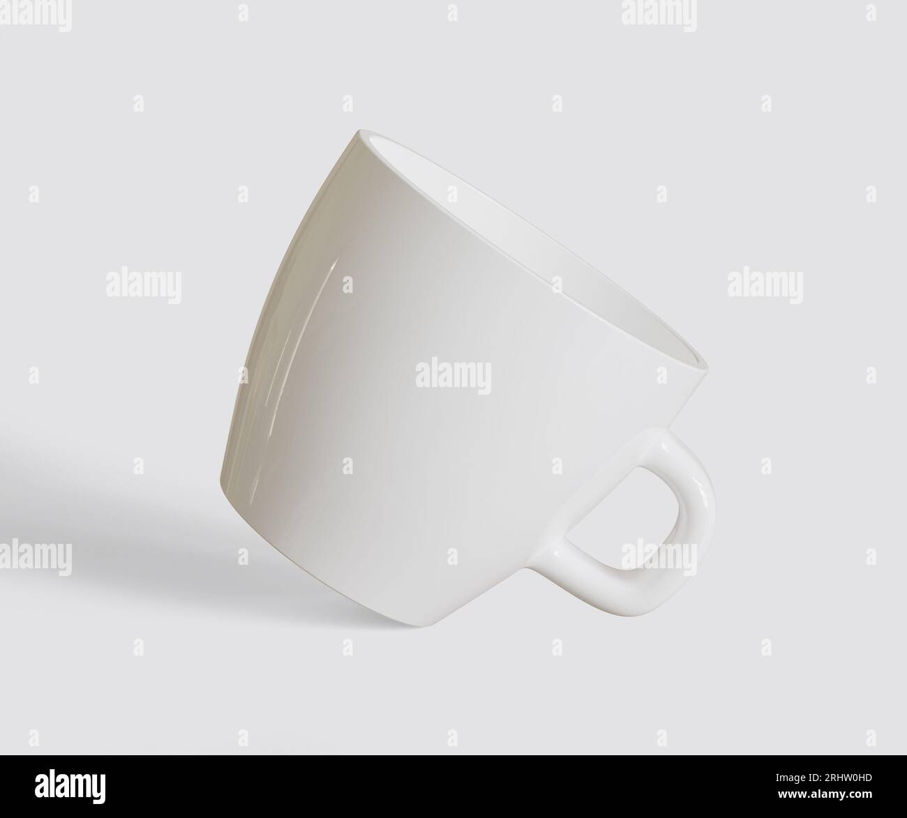 Cup White Color and Realistic Texture Rendered by 3D software Stock ...