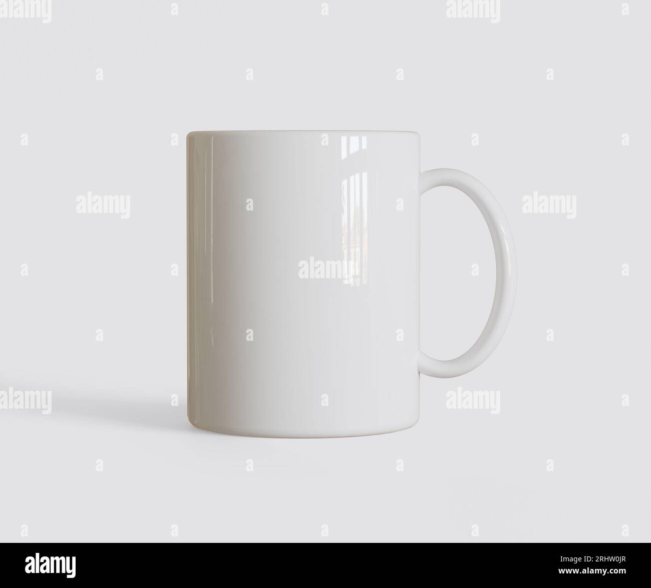 Mug white color and realistic texture rendered with color rendered by ...