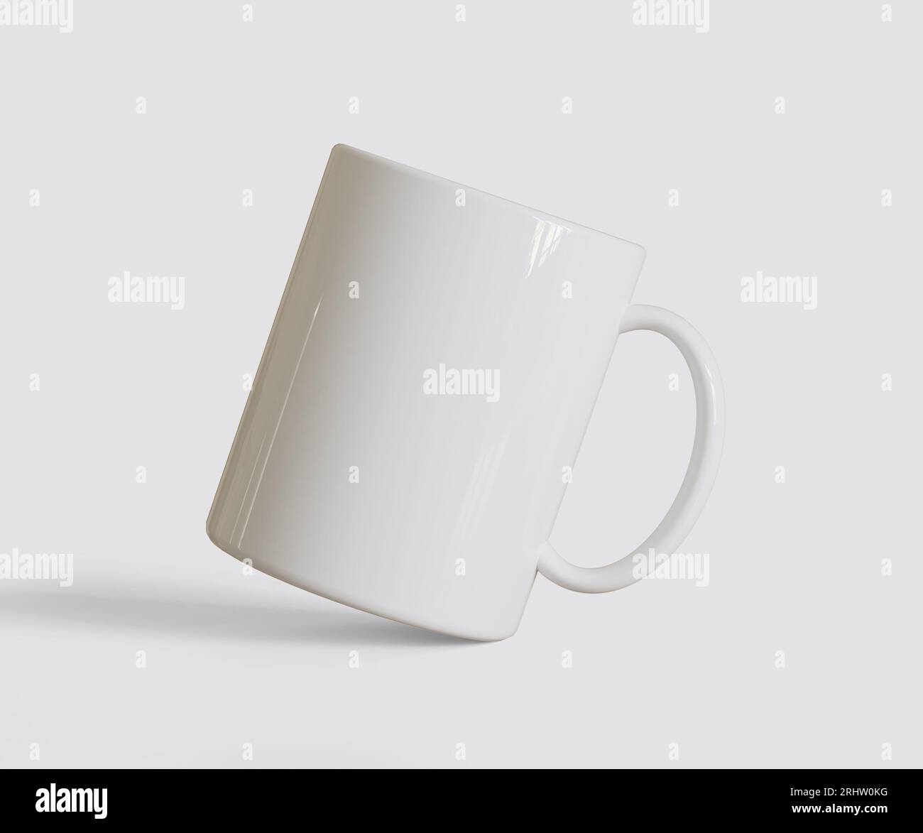 Mug white color and realistic texture rendered with color rendered by ...