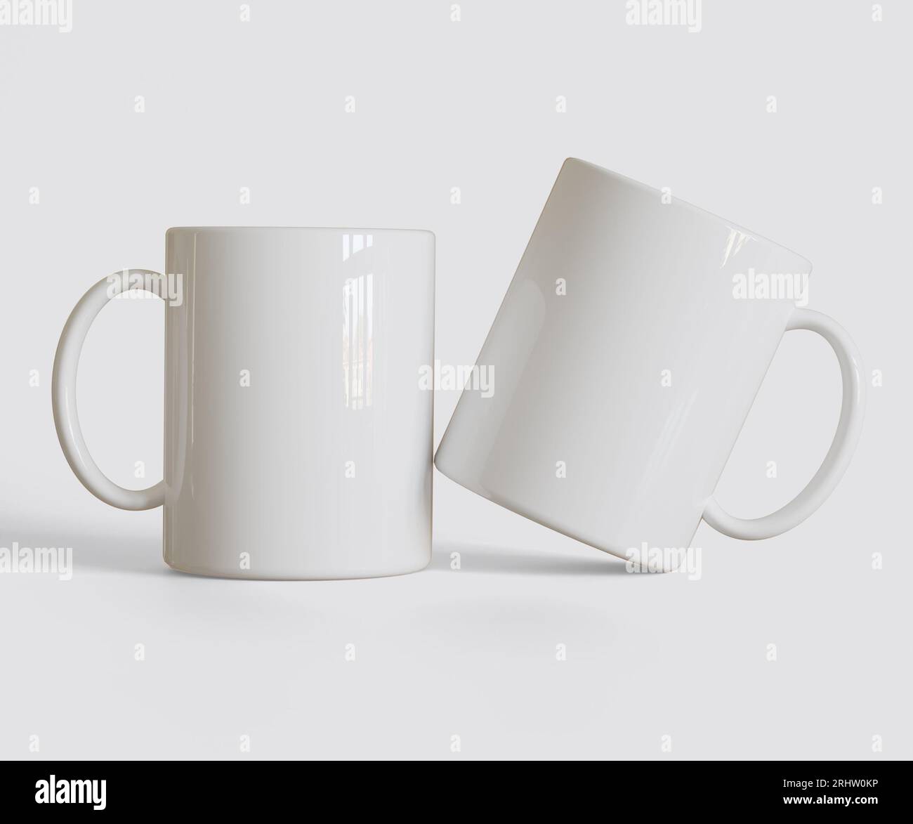 Mug white color and realistic texture rendered with color rendered by ...
