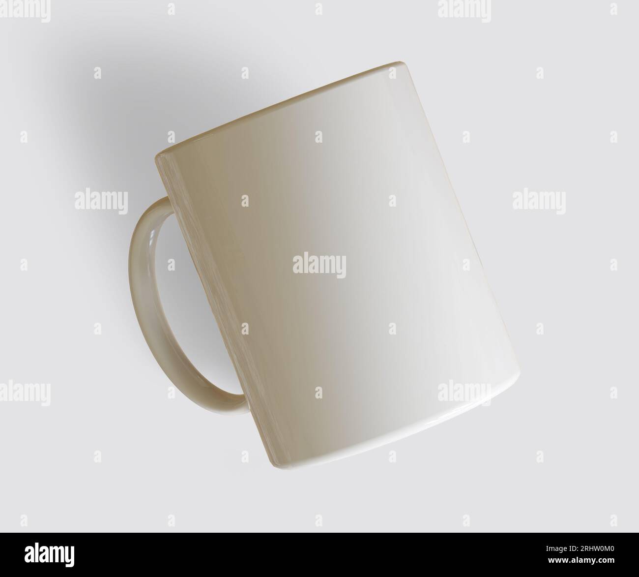 Mug white color and realistic texture rendered with color rendered by ...