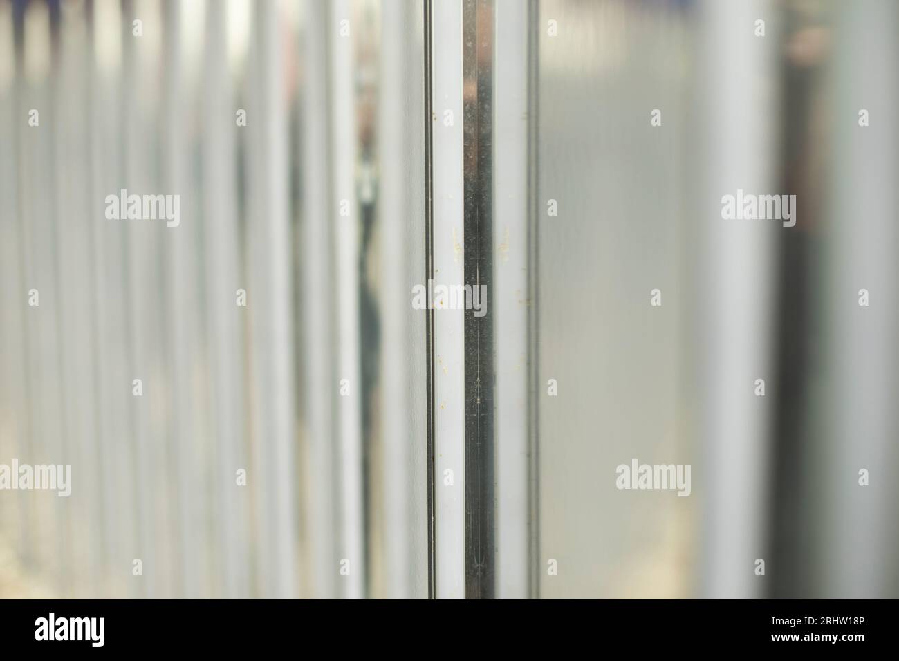 Construction site corrugated iron fence hi-res stock photography and ...