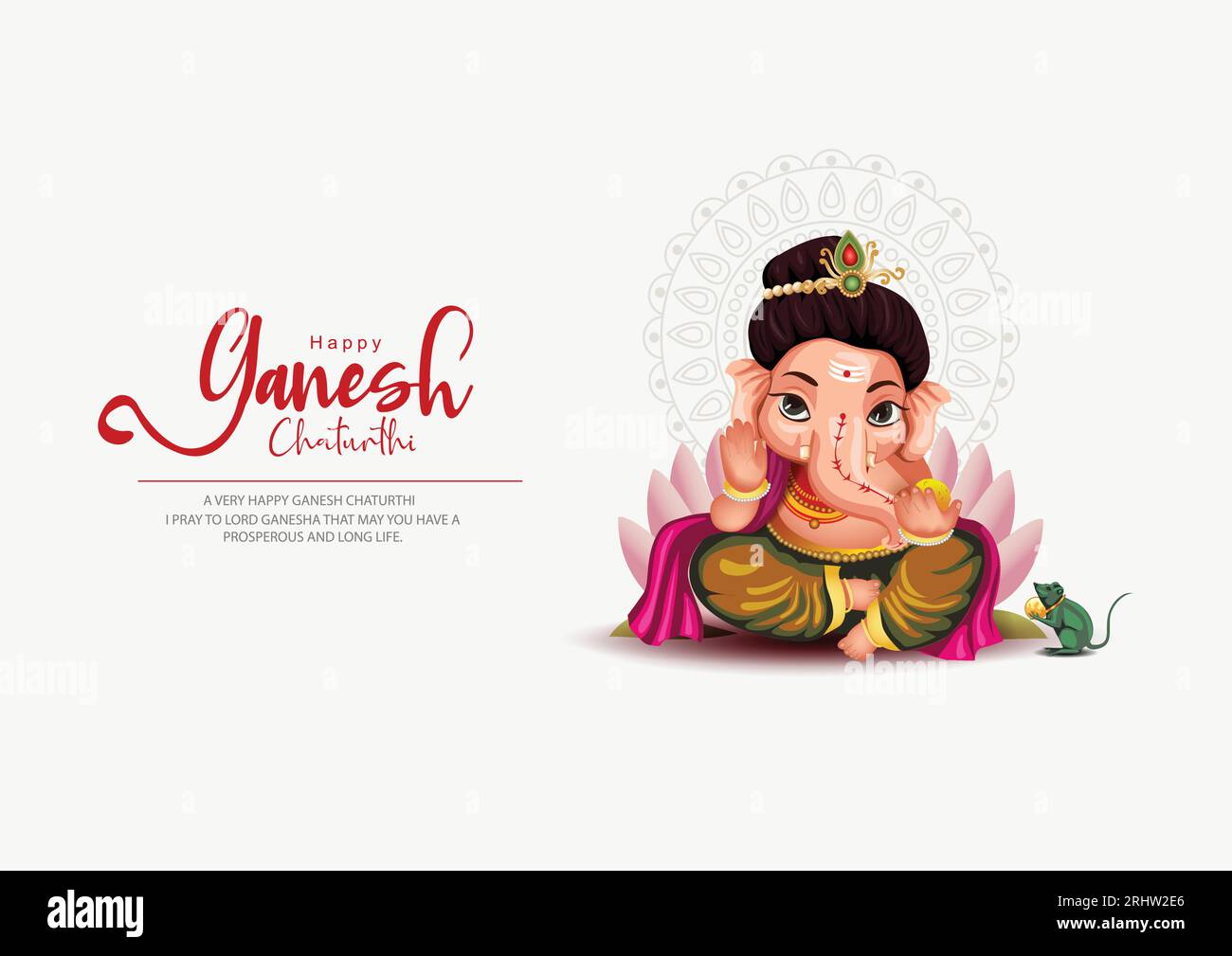 Lord Ganpati on Ganesh Chaturthi background. abstract vector ...