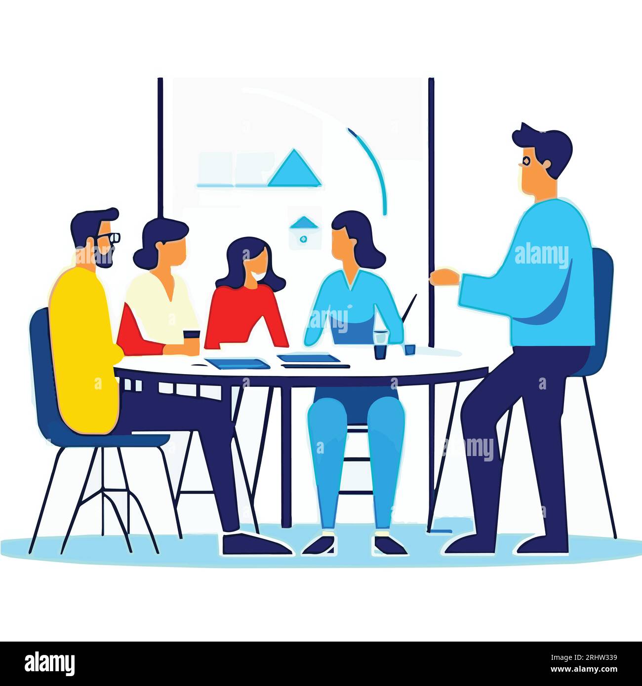 Brainstorming and whiteboard Stock Vector Images - Alamy