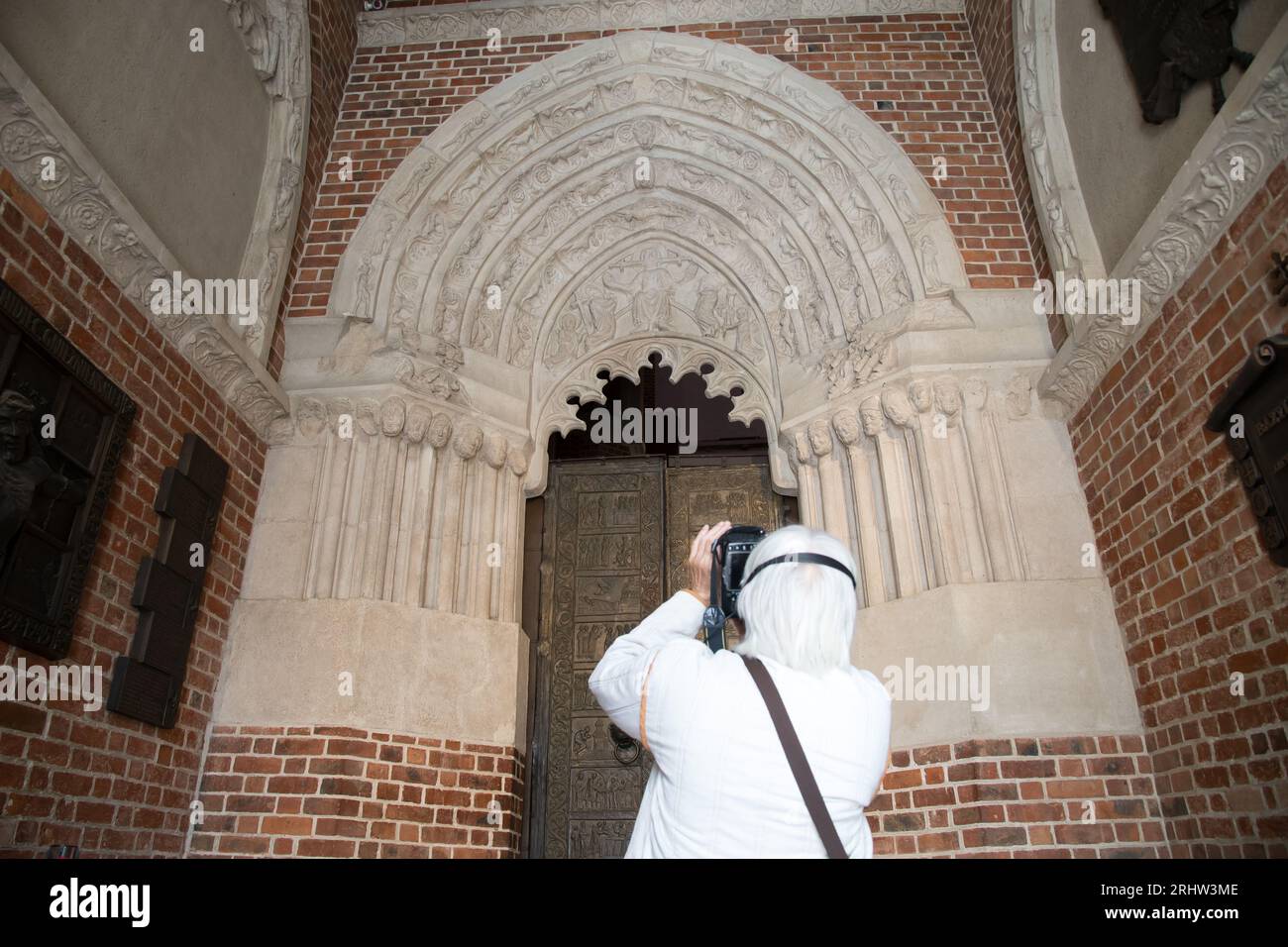 Gniezno Doors (Drzwi Gnieznienskie), decorated with bas-relief scenes ...