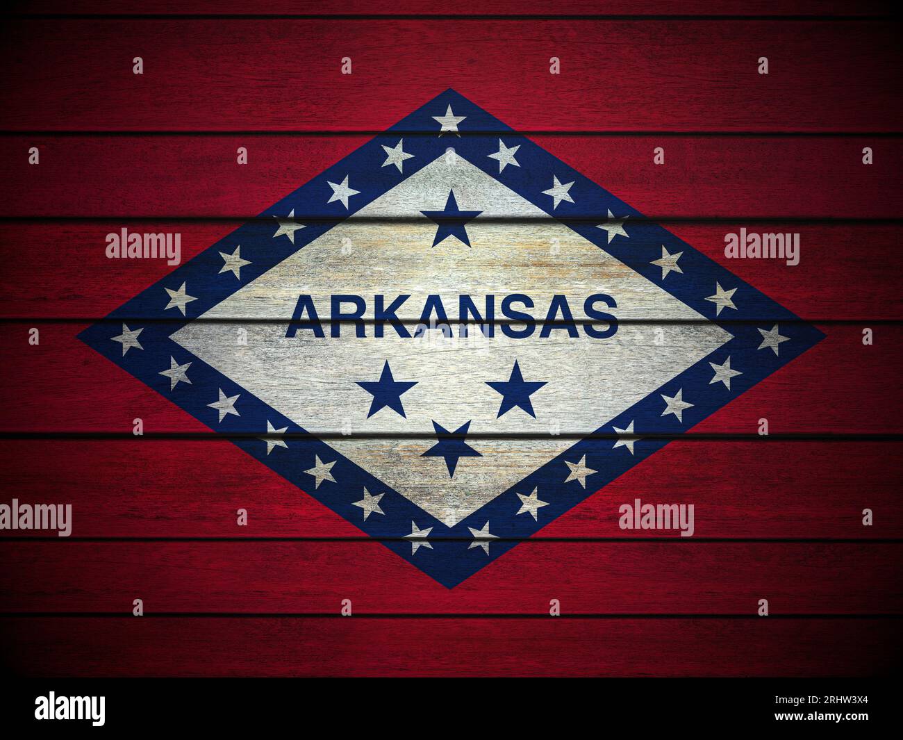Wooden Arkansas flag background. 3d illustration Stock Photo - Alamy