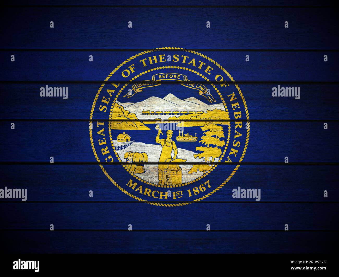 Nebraska flag hi-res stock photography and images - Alamy
