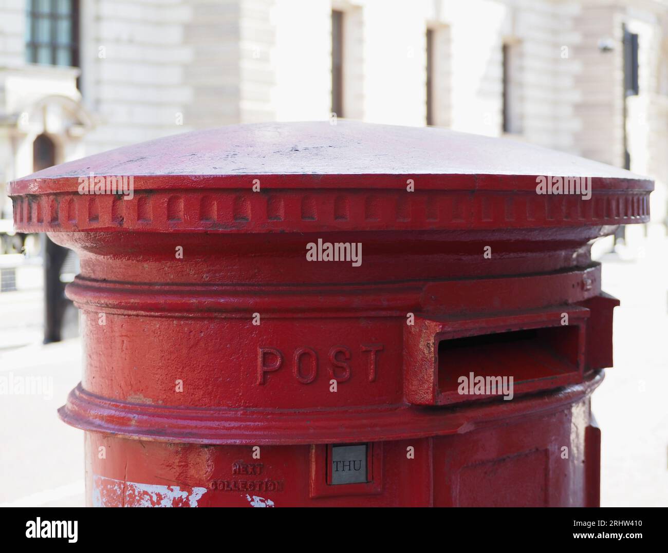 red British postbox in London, England, UK Stock Photo - Alamy