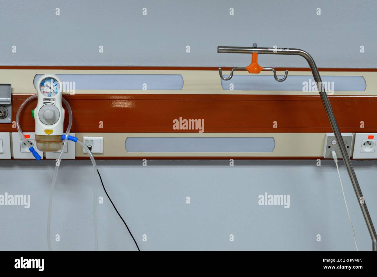 Cairo, Egypt, August 5 2023: inpatient room inside a hospital with a ...