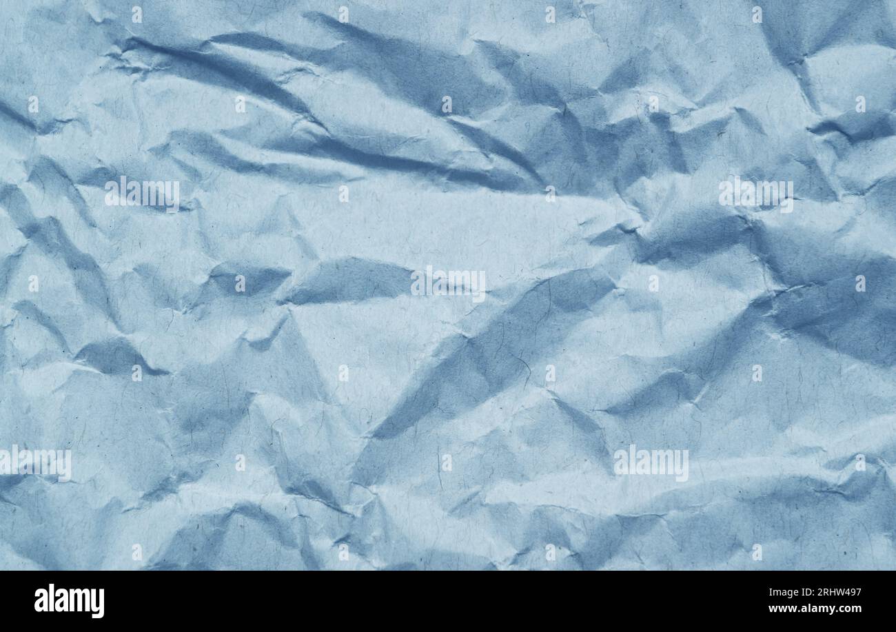 Artistic Light Blue Crumpled Paper Texture for Abstract Backdrop Stock ...
