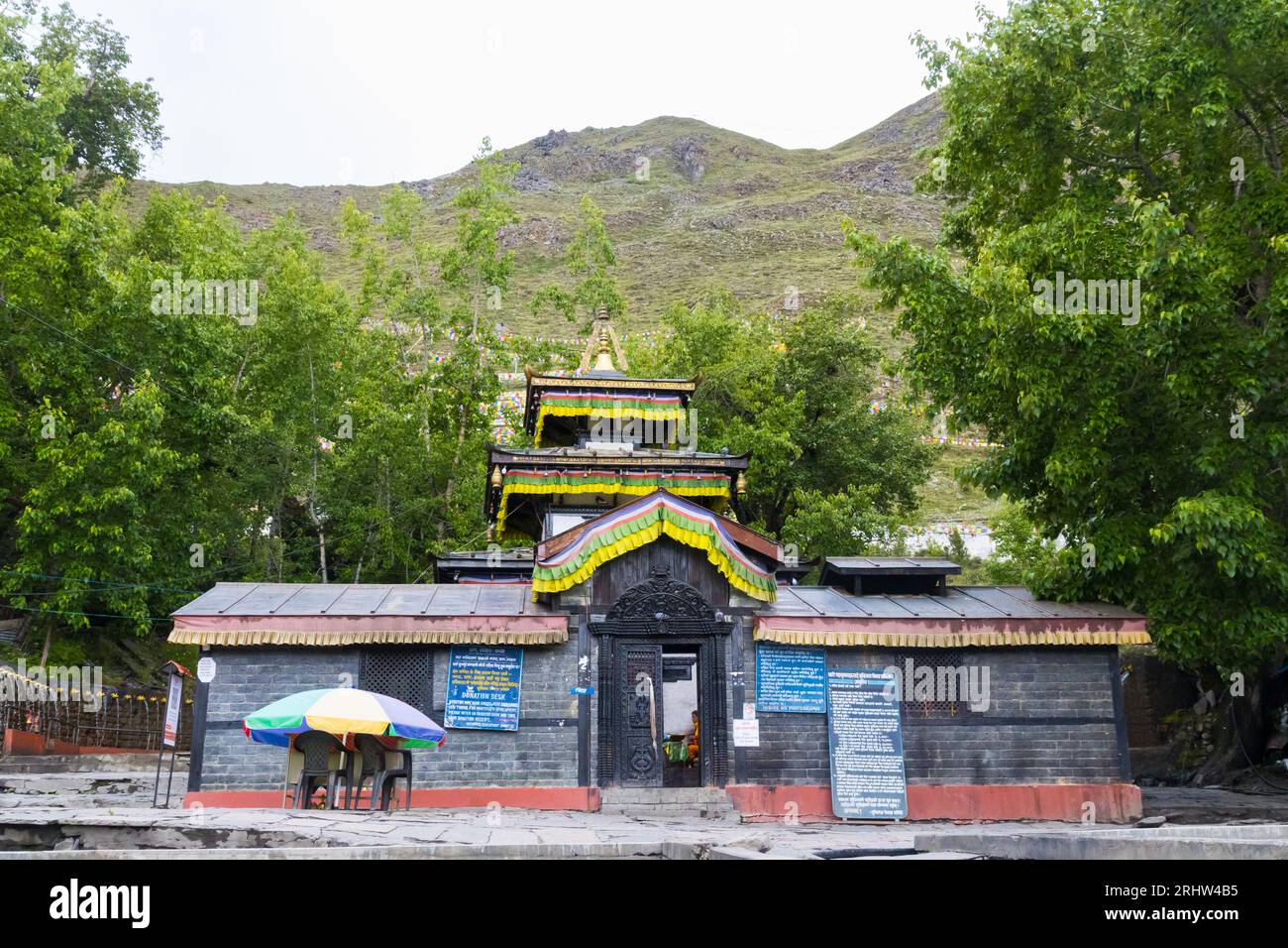 The Famous Holy Temple Of Muktinath in Upper Mustang of Nepal during ...