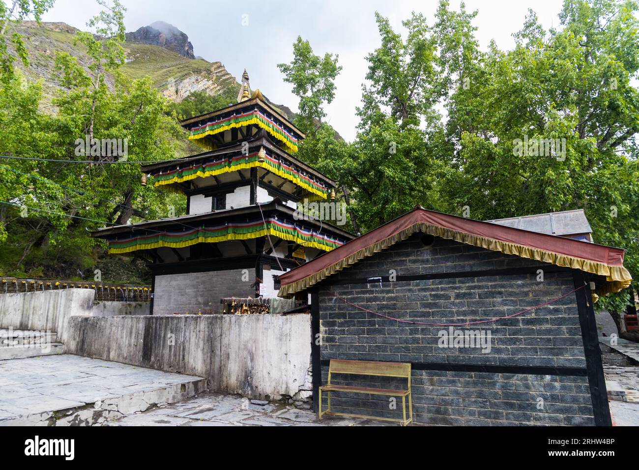 The Famous Holy Temple Of Muktinath in Upper Mustang of Nepal during ...
