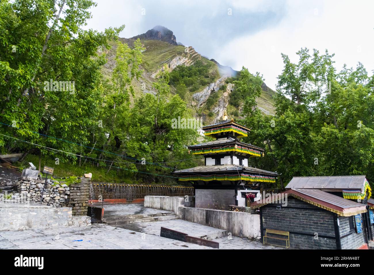 The Famous Holy Temple Of Muktinath in Upper Mustang of Nepal during ...