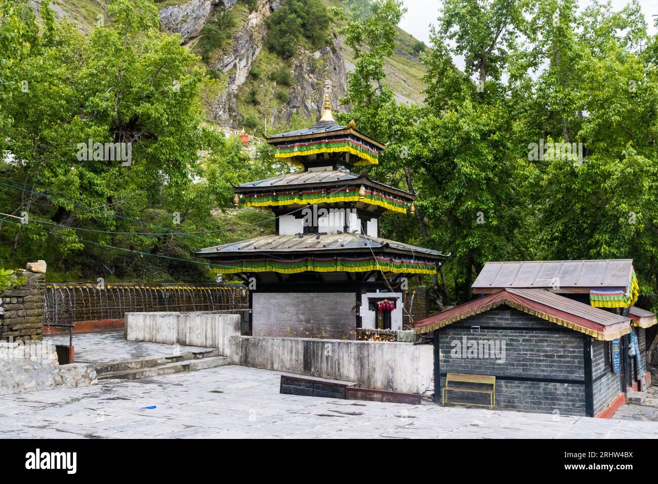 The Famous Holy Temple Of Muktinath in Upper Mustang of Nepal during ...