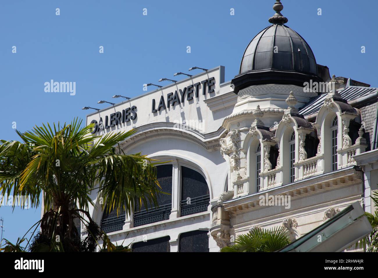 Pau , France - 08 17 2023 : Galeries Lafayette historic sign text and ...