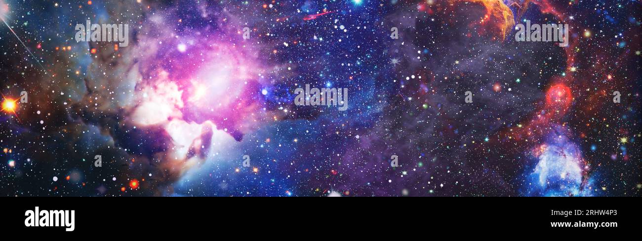 Panorama universe space beautiful science fiction wallpaper . Elements ...