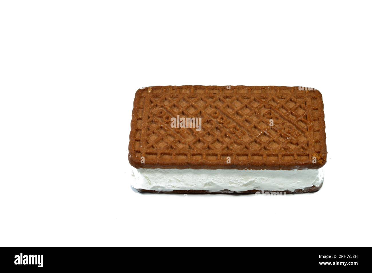 Cairo, Egypt, August 8 2023: Dolce ice cream vanilla cream witch, with ...