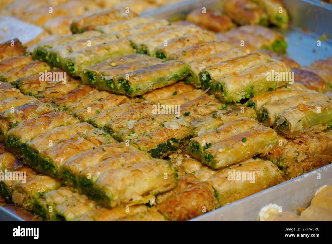 Traditional Turkish, Arabic Baklava a layered pastry dessert made of ...