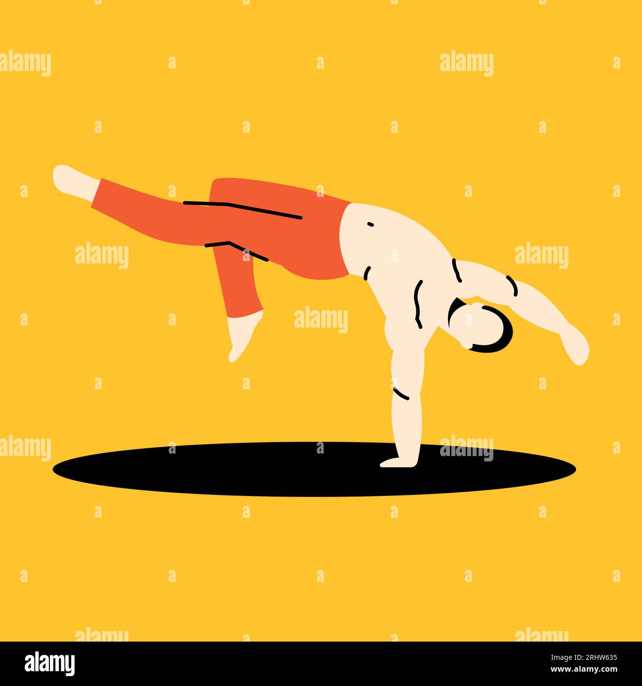 Capoeira training Stock Vector Images - Alamy