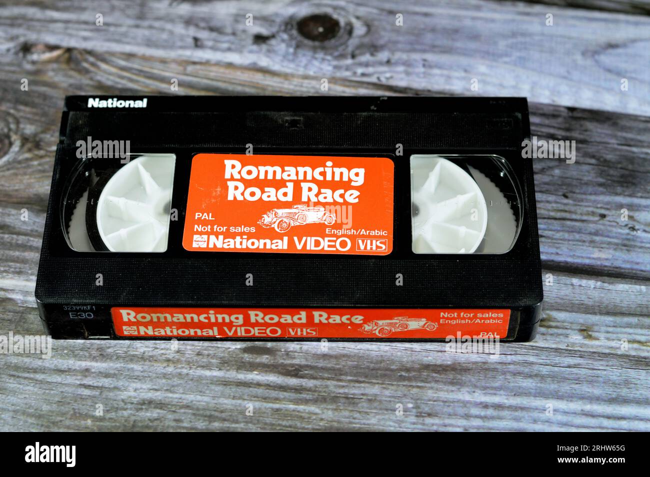 Giza, Egypt, August 12 2023: National VHS video cassette tape, with ...