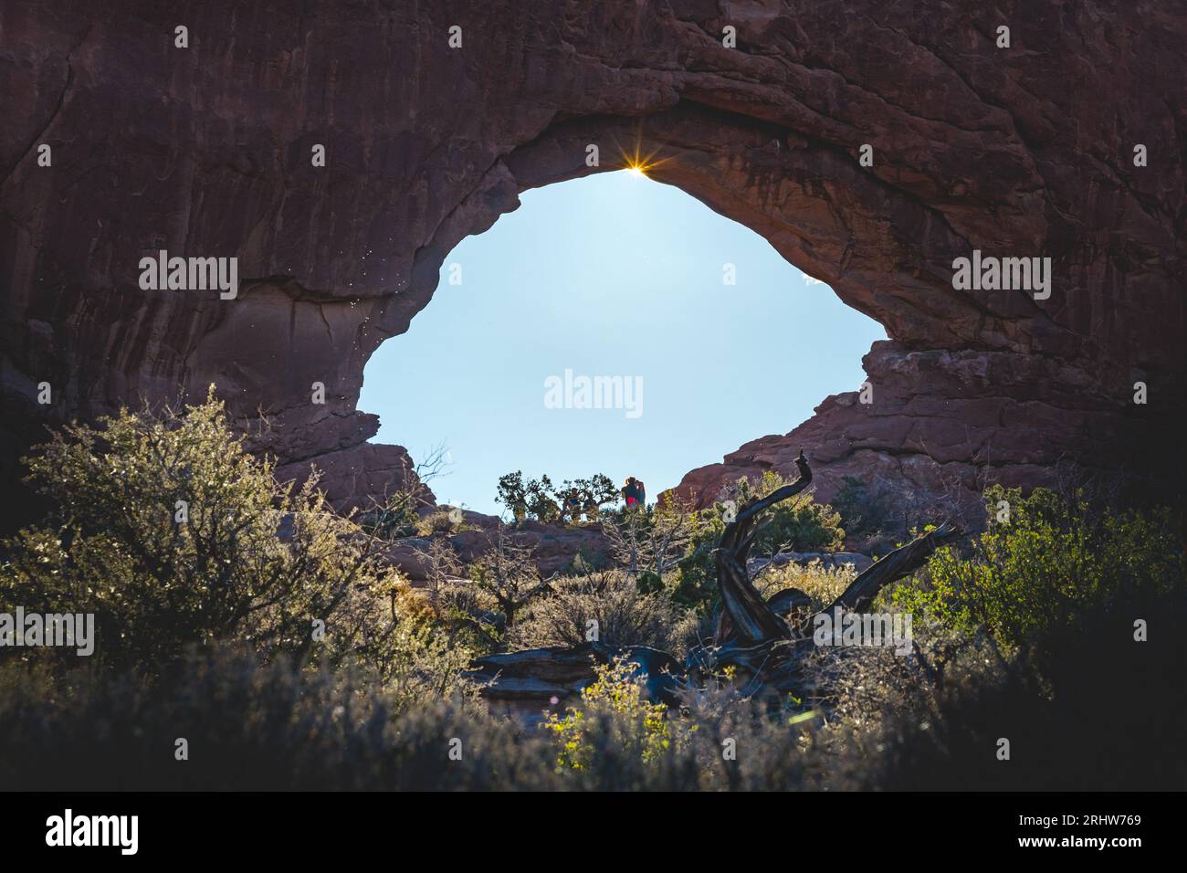 window arch in arches nationalpark in utah usa Stock Photo - Alamy