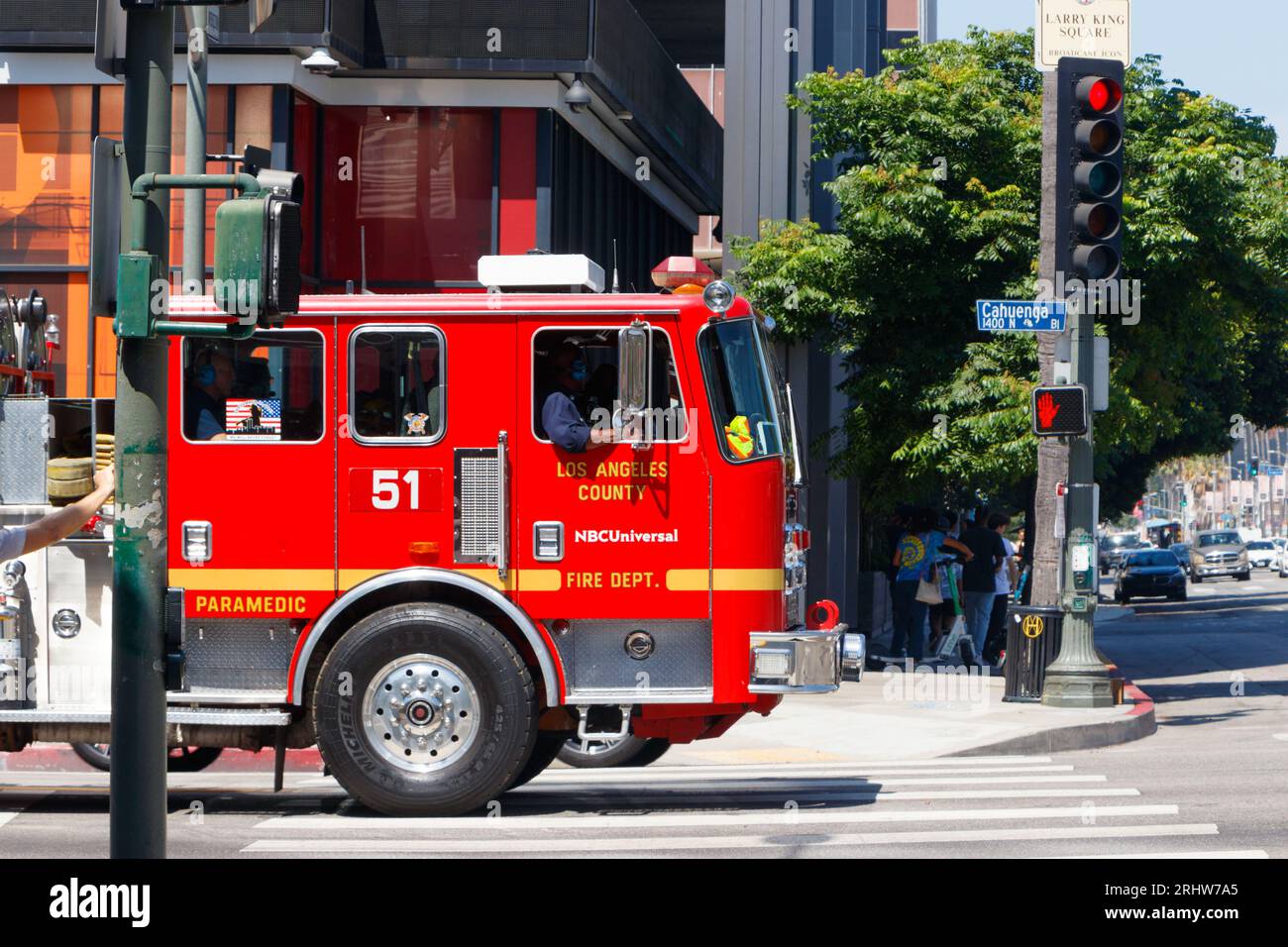 Fire appliance responding to call hi-res stock photography and images ...