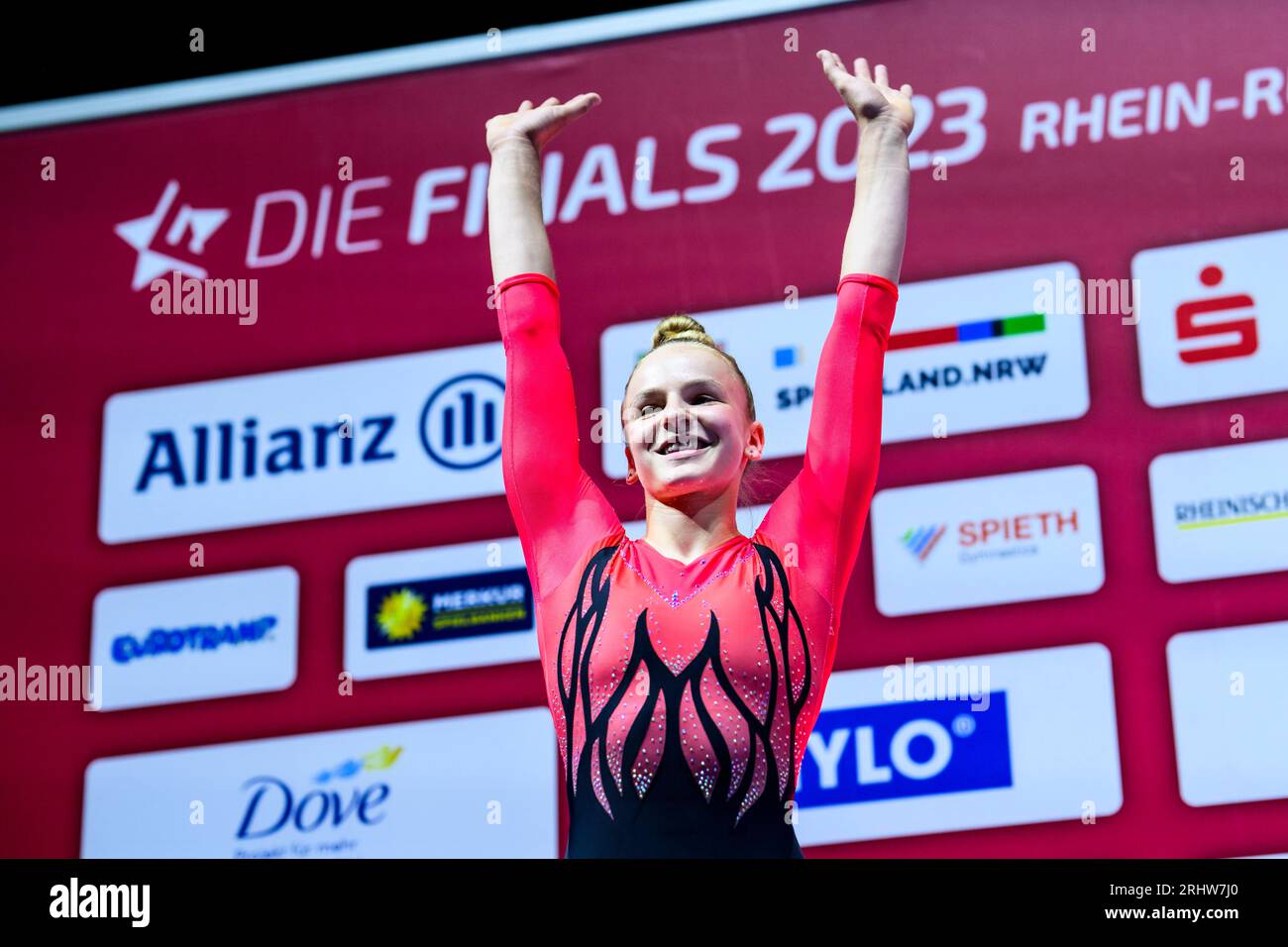 09 July 2023, North Rhine-Westphalia, Duesseldorf: Gymnastics ...