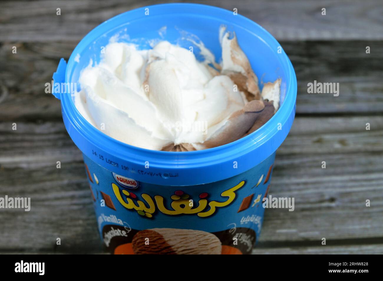 Cairo, Egypt, August 11 2023: Carnavalita Ice-Cream Vanilla and ...