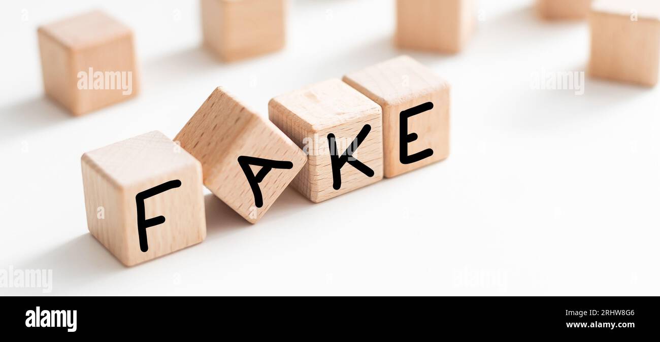 Business and design concept - surreal abstract geometric wooden cube ...