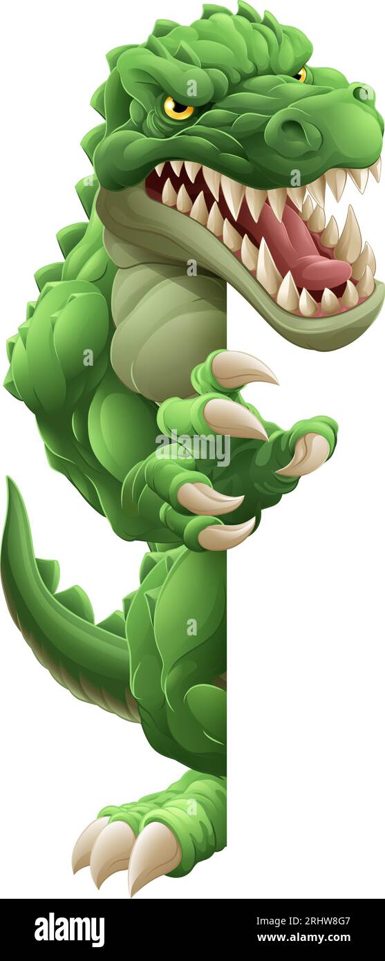 Crocodile Alligator Cartoon Lizard Dino Monster Stock Vector Image ...