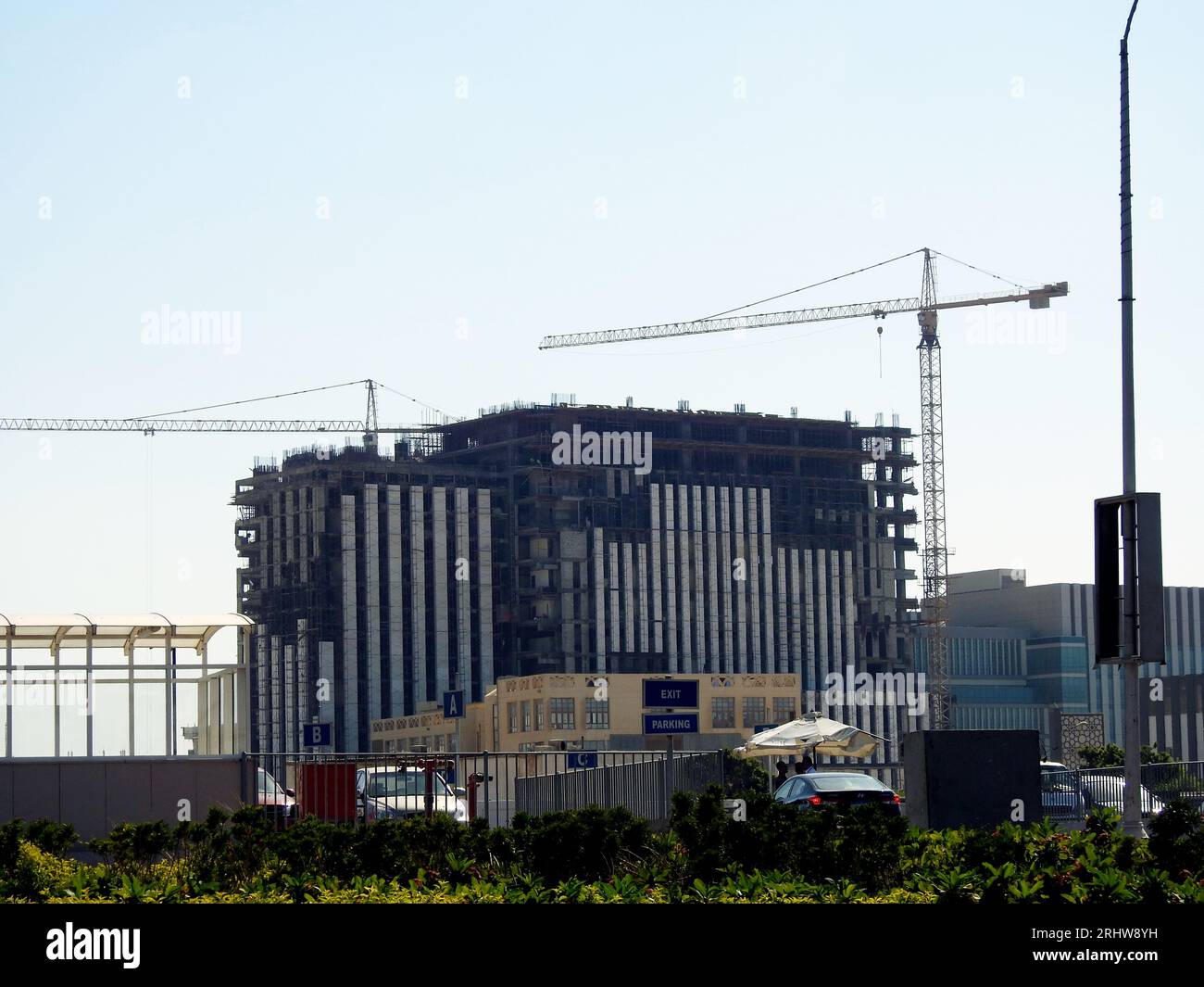 Giza, Egypt, July 21 2023: New development in Sheikh Zayed city in Giza ...